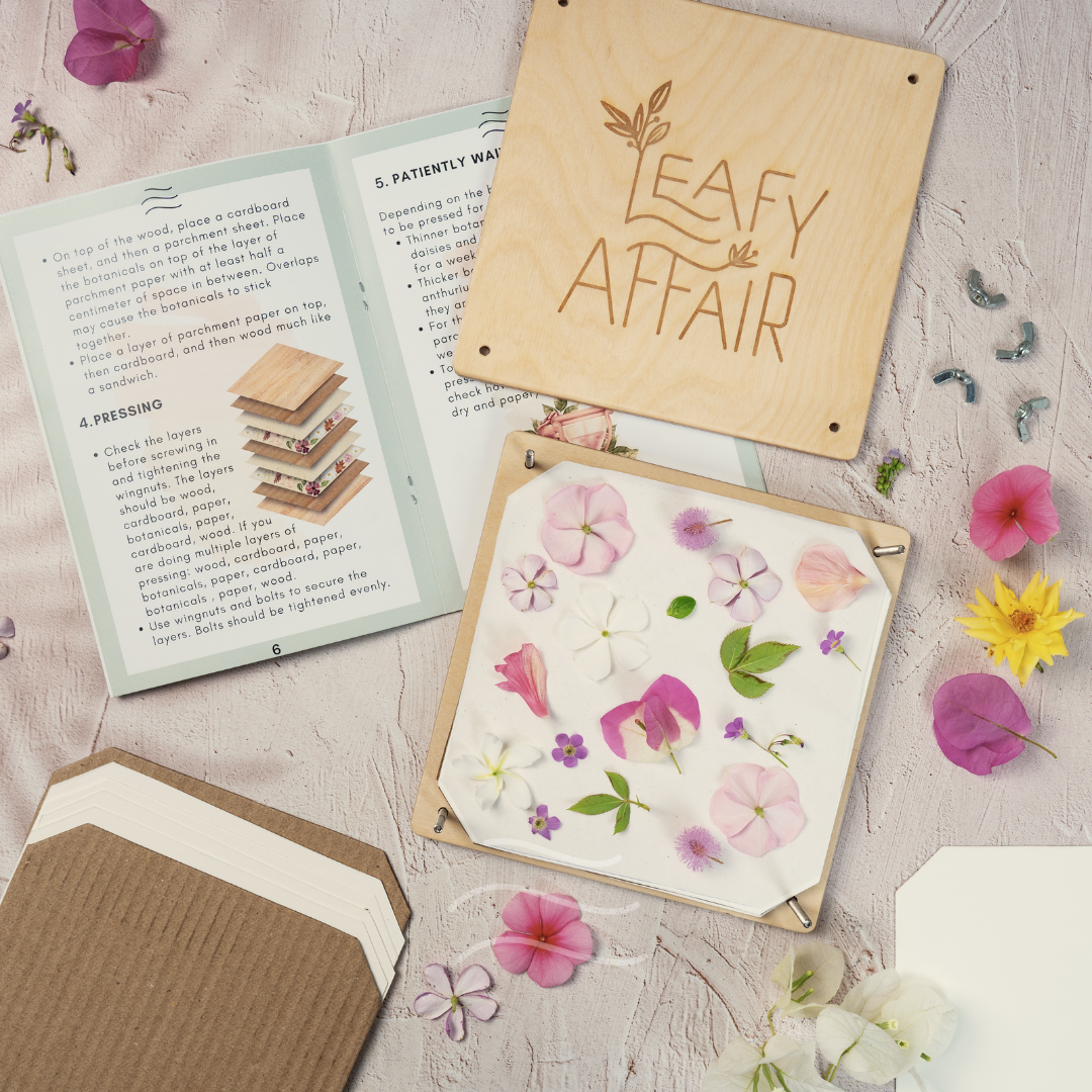 Flower Press DIY Kit | Preserve & Dry Flowers, Leaves – Leafy Affair
